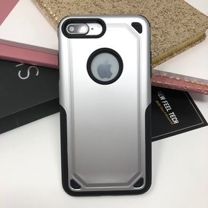 Accessories | Iphone Silver Hybrid Armor Case | Poshmark